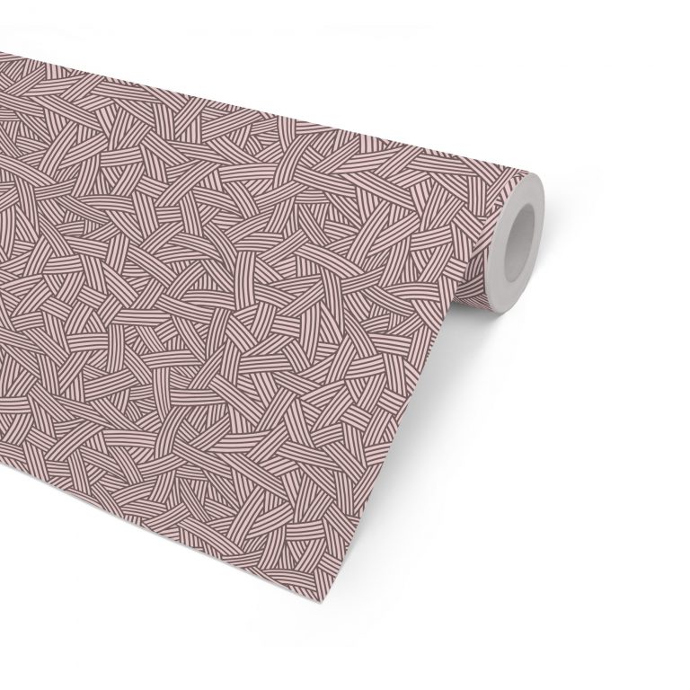 MATTE PINK WICKER Wrapping Paper - Finmark Wholesale